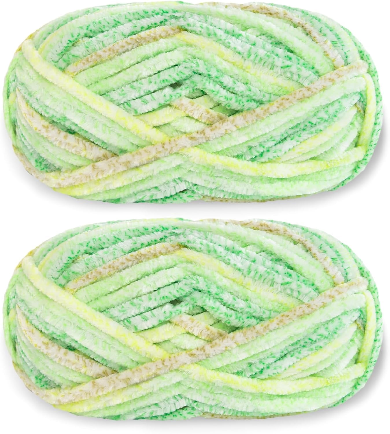2x100g Velvet Yarn Crocheting Fuzzy Yarn, Premier Plush Parfait Chunky ...