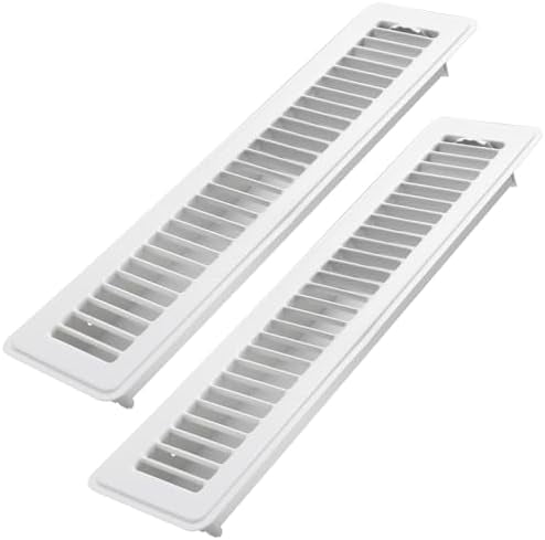 2x14 Inch Floor Register 2 Pack - Heavy Duty Steel Walkable Floor Vents ...