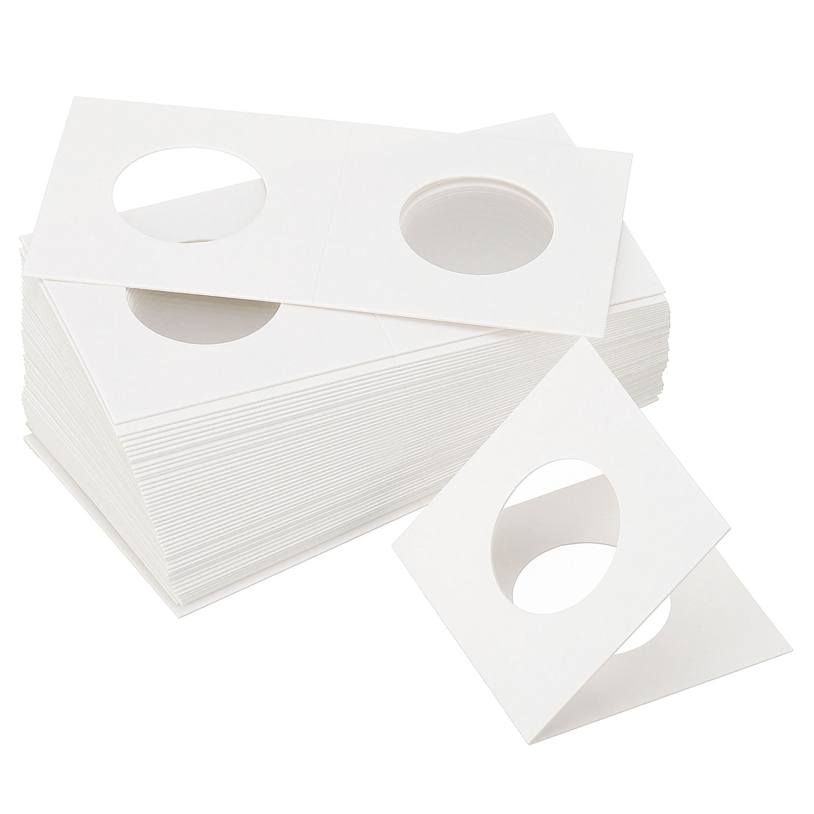 2x2 Coin Flips, 300 Pack 20.5/23/25/27.5/31.5/40mm Cardboard Coin ...
