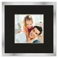 2x2 Frame with Mat - Silver 6x6 Frame Wood Made to Display Print or ...