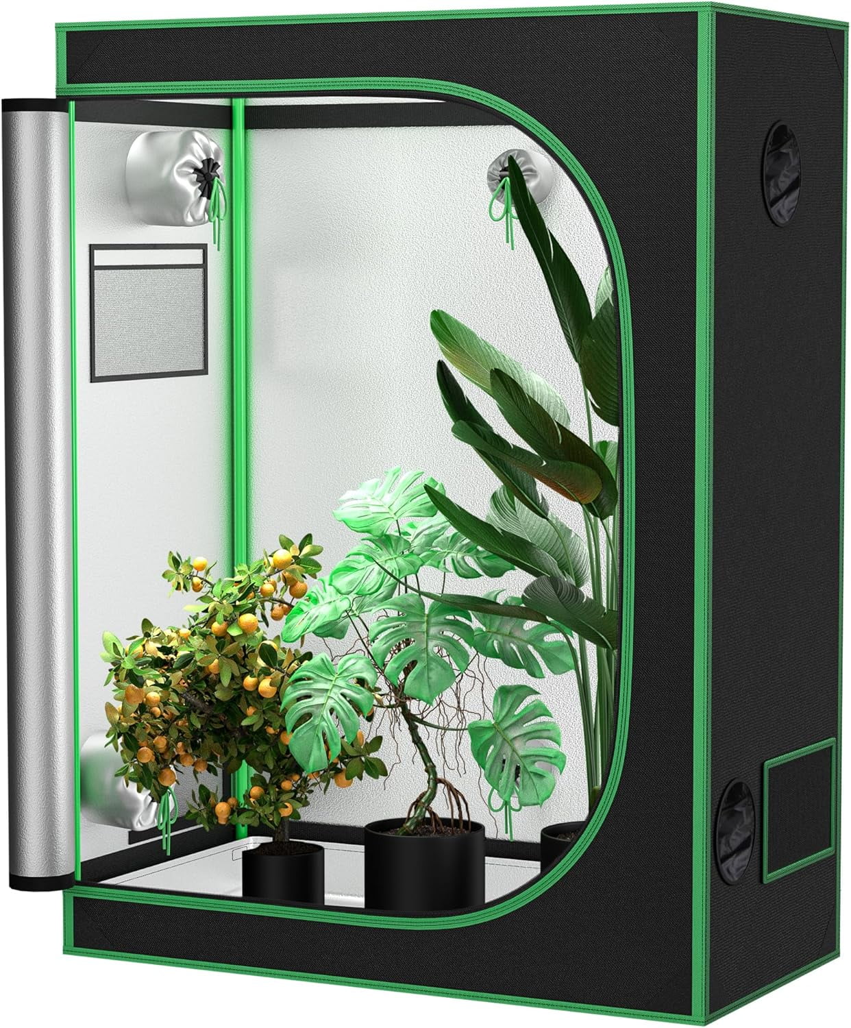 2x2 Grow Tent, 24" x 24" x 36" Hydroponic Grow Tent Kit with ...