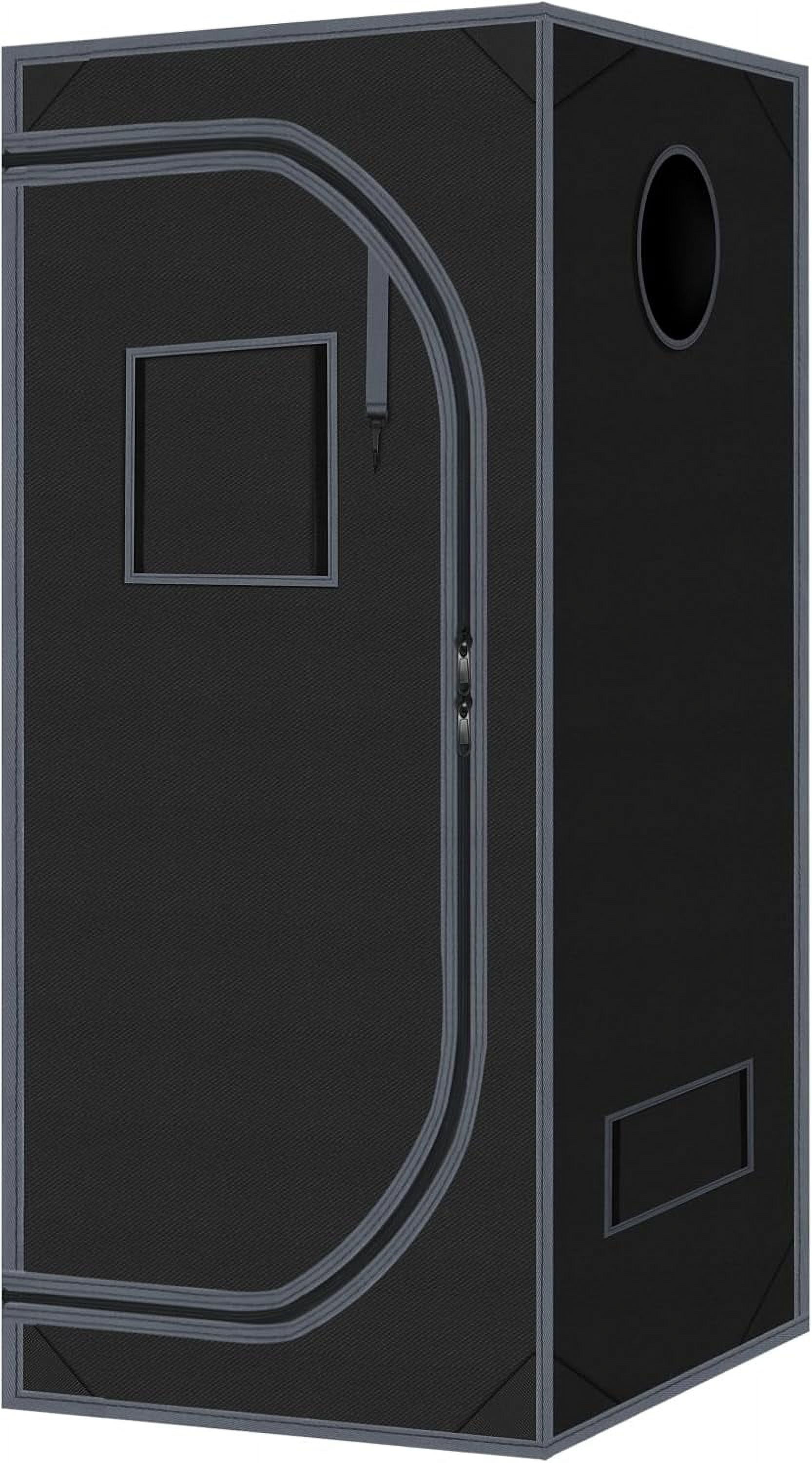 2x2 Grow Tent 24"x24"x36" Grow Tents 600D Mylar Hydroponic Indoor ...