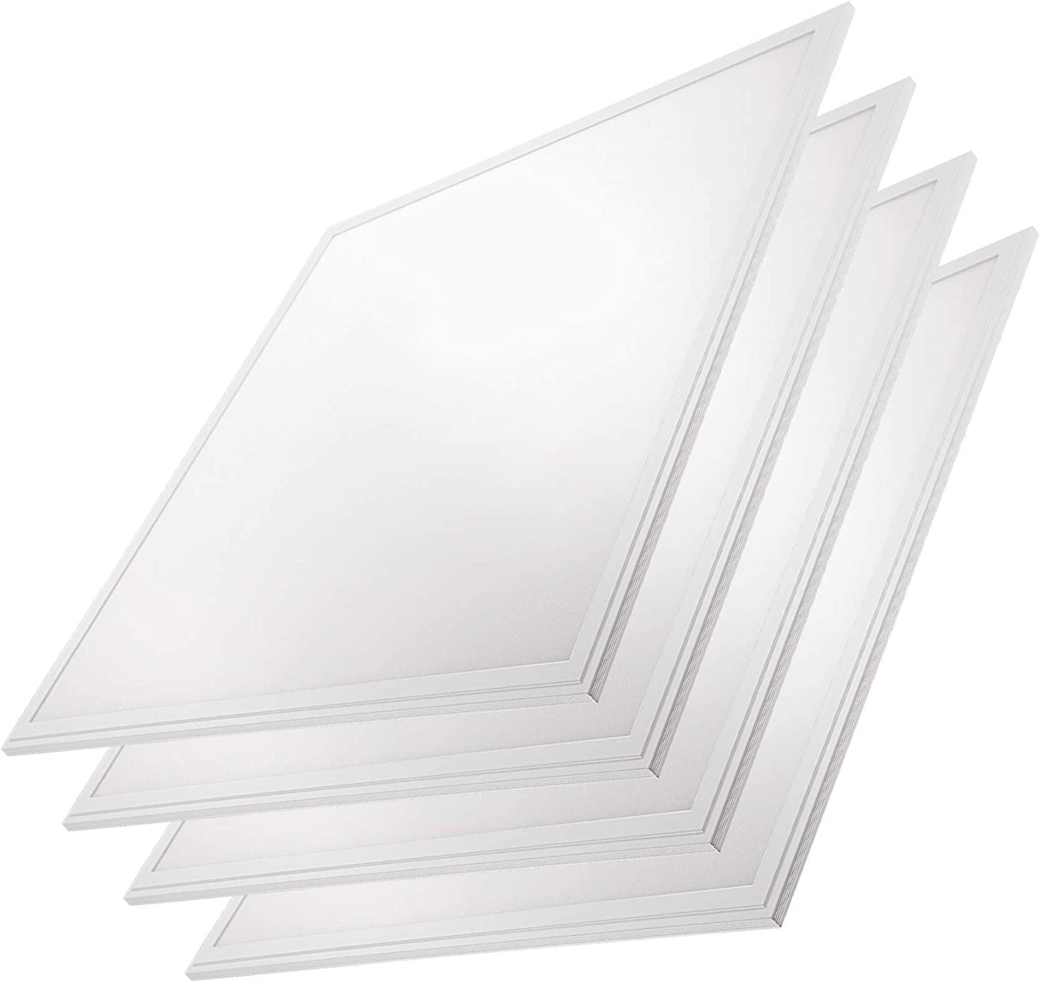 2x2 LED Ceiling Light 4 Pack, 40W Flat Ultra-Slim Dimmable Edge Lit LED ...