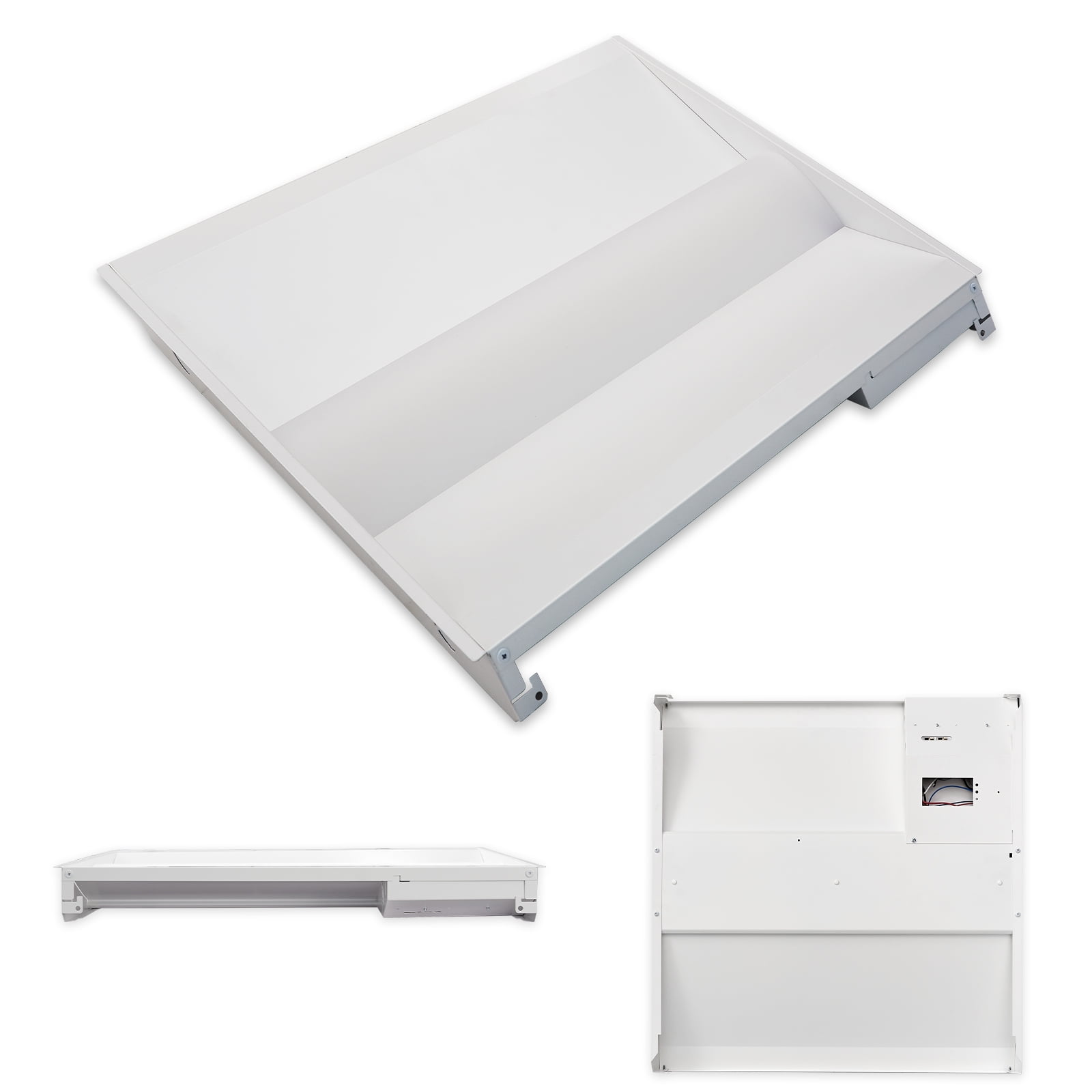 2x2 LED Troffer Center Basket Panel, Color Selectable 3500K/4000K/5000K ...