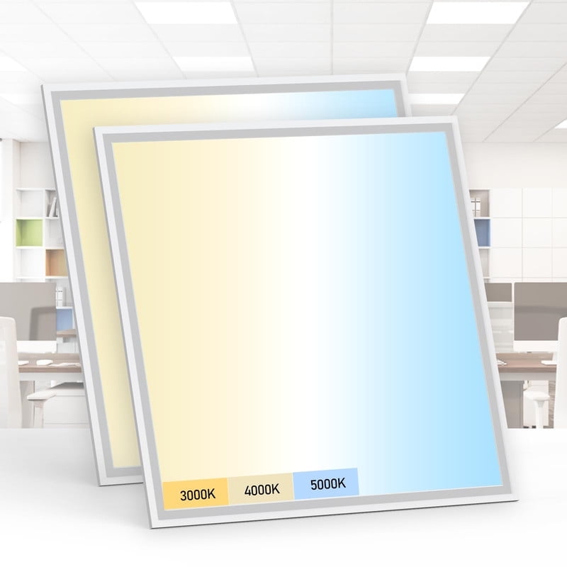 2x2 Led Flat Panel Light - 2 Pack 3000K/4000K/5000K 0-10V Dimmable ...