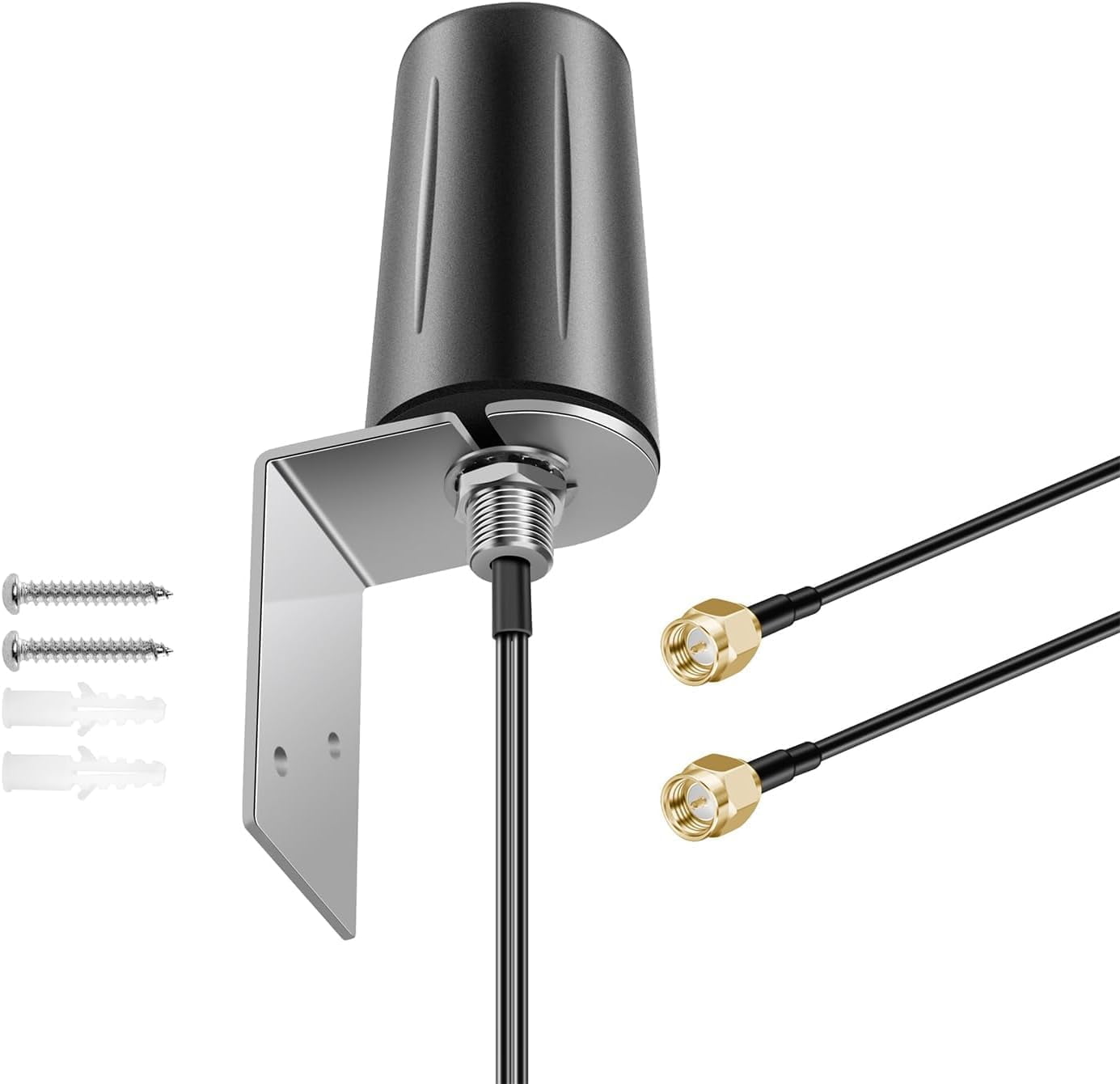 2x2 MIMO Omnidirectional Low Profile 4G LTE 5G External Antenna SMA ...