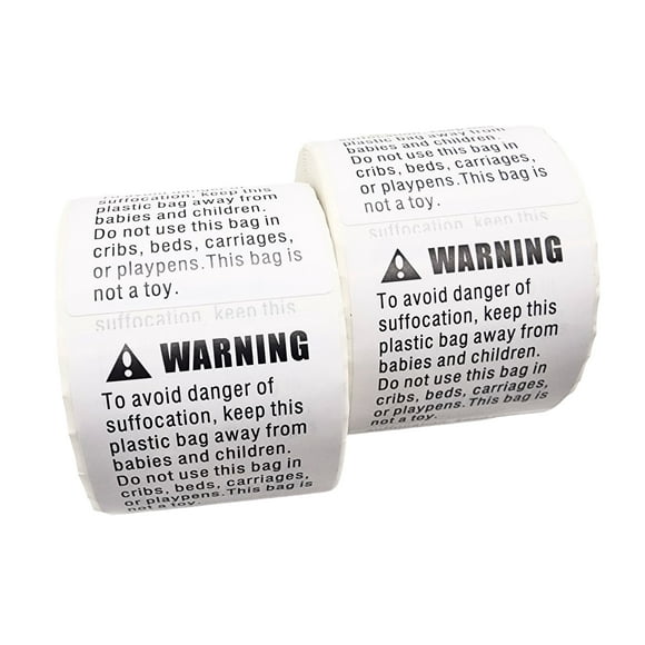 Plastic Bag Warning Labels