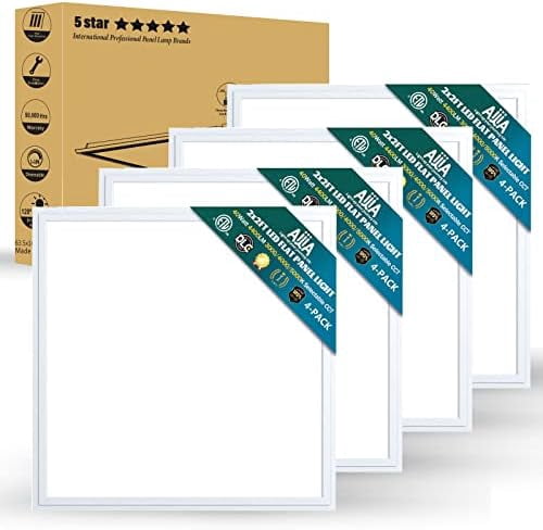 2x2FT LED Flat Panel Light, Selectable CCT(3000/4000/5000K) Recessed ...