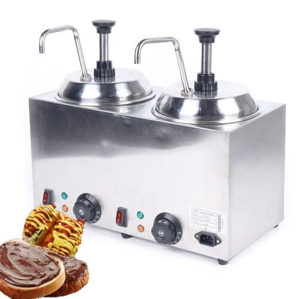 2x2L Electric Cheese Dispenser w/Pump , Hot Fudge Caramel Warmer ...