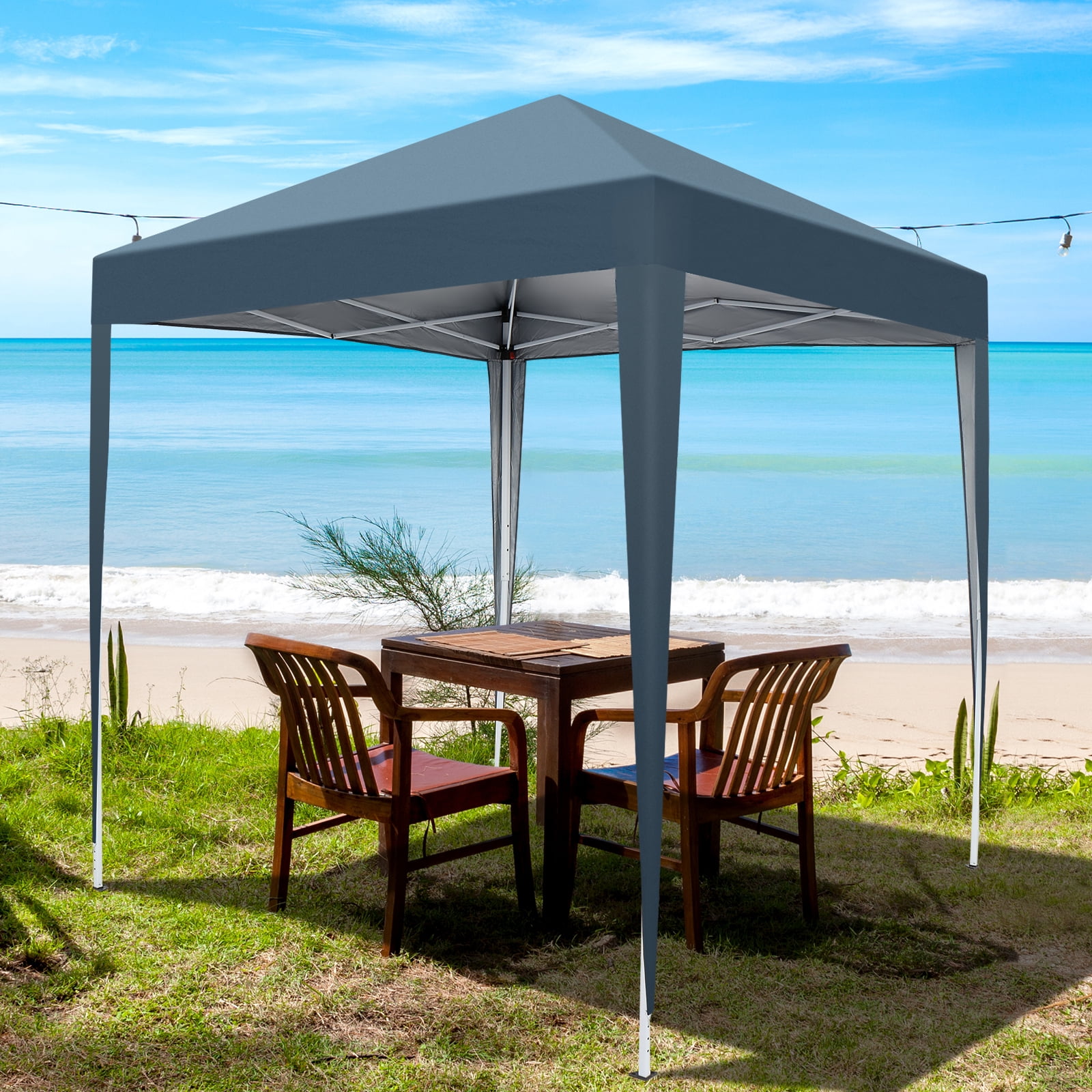 2x2m waterproof right-angle folding tent, outdoor pop-up awning with ...