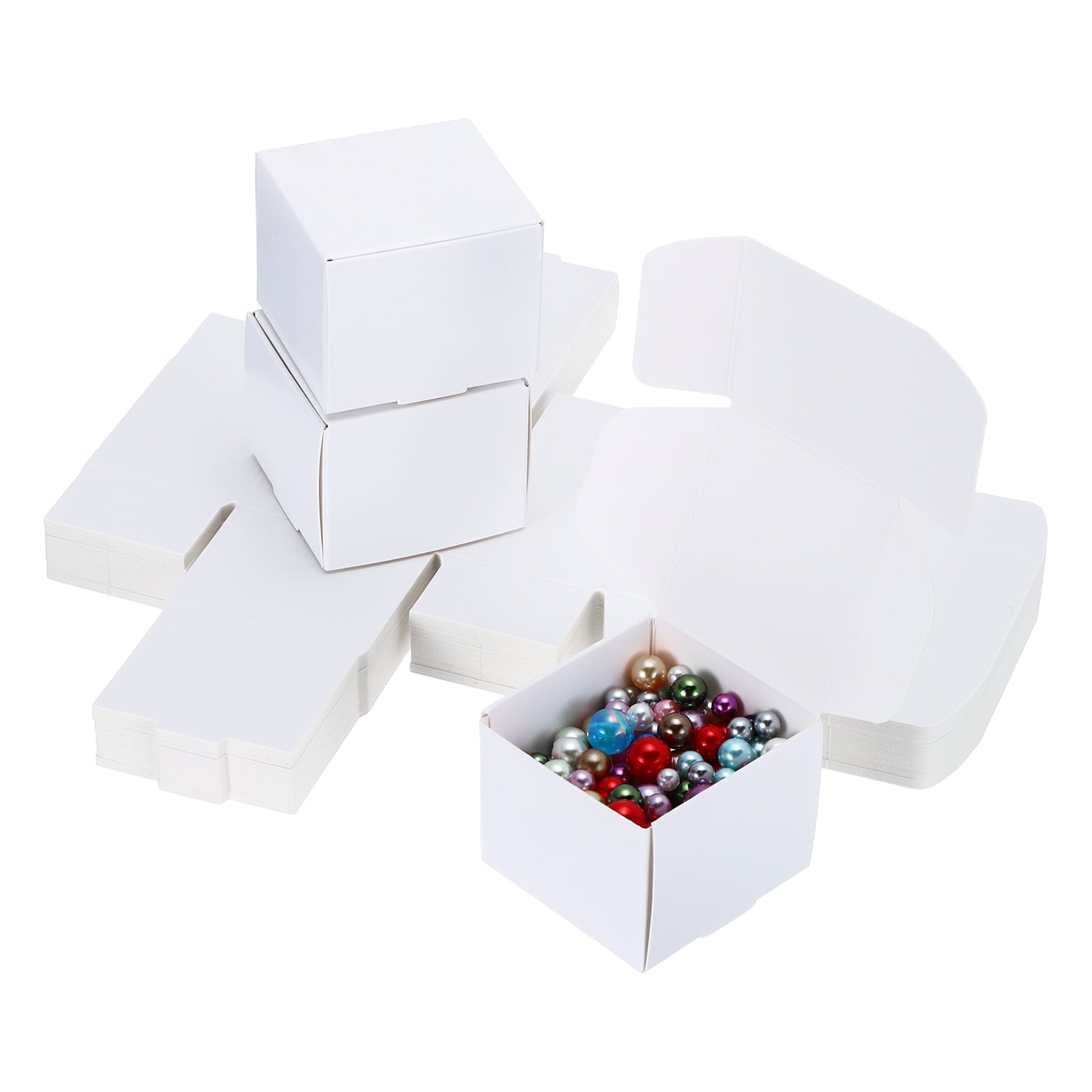 2x2x1.6" Small Gift Boxes Bulk with Lid, 40 Pack Mini Square Cardboard ...