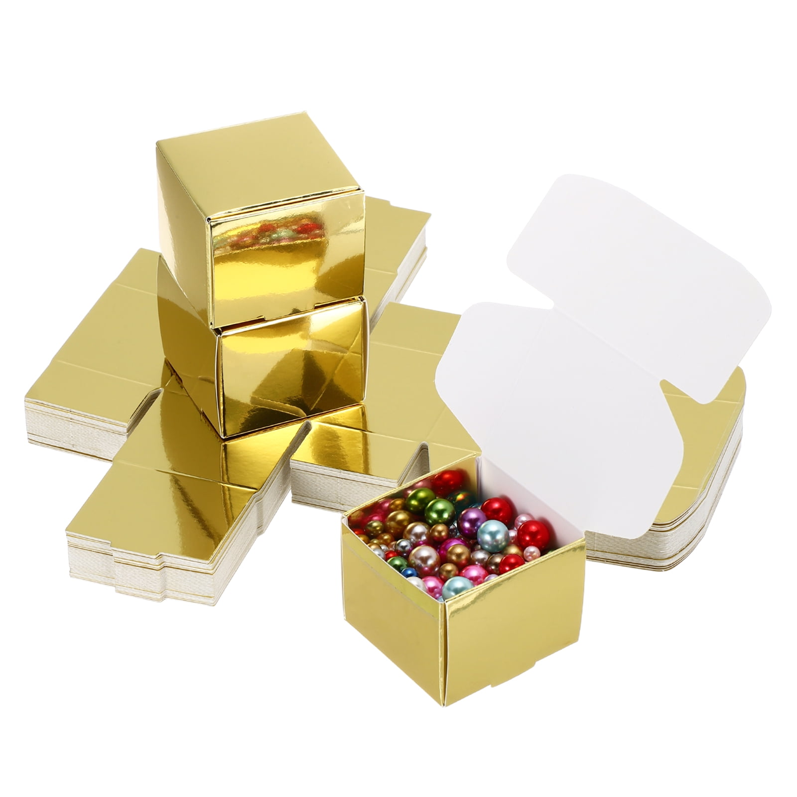 2x2x1.6" Small Gift Boxes Bulk with Lid, 50 Pack Mini Square Cardboard ...