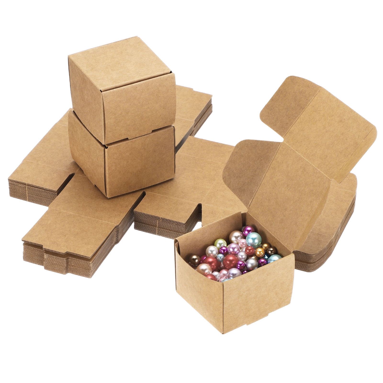 2x2x1.6" Small Gift Boxes Bulk with Lid, 50 Pack Mini Square Cardboard ...