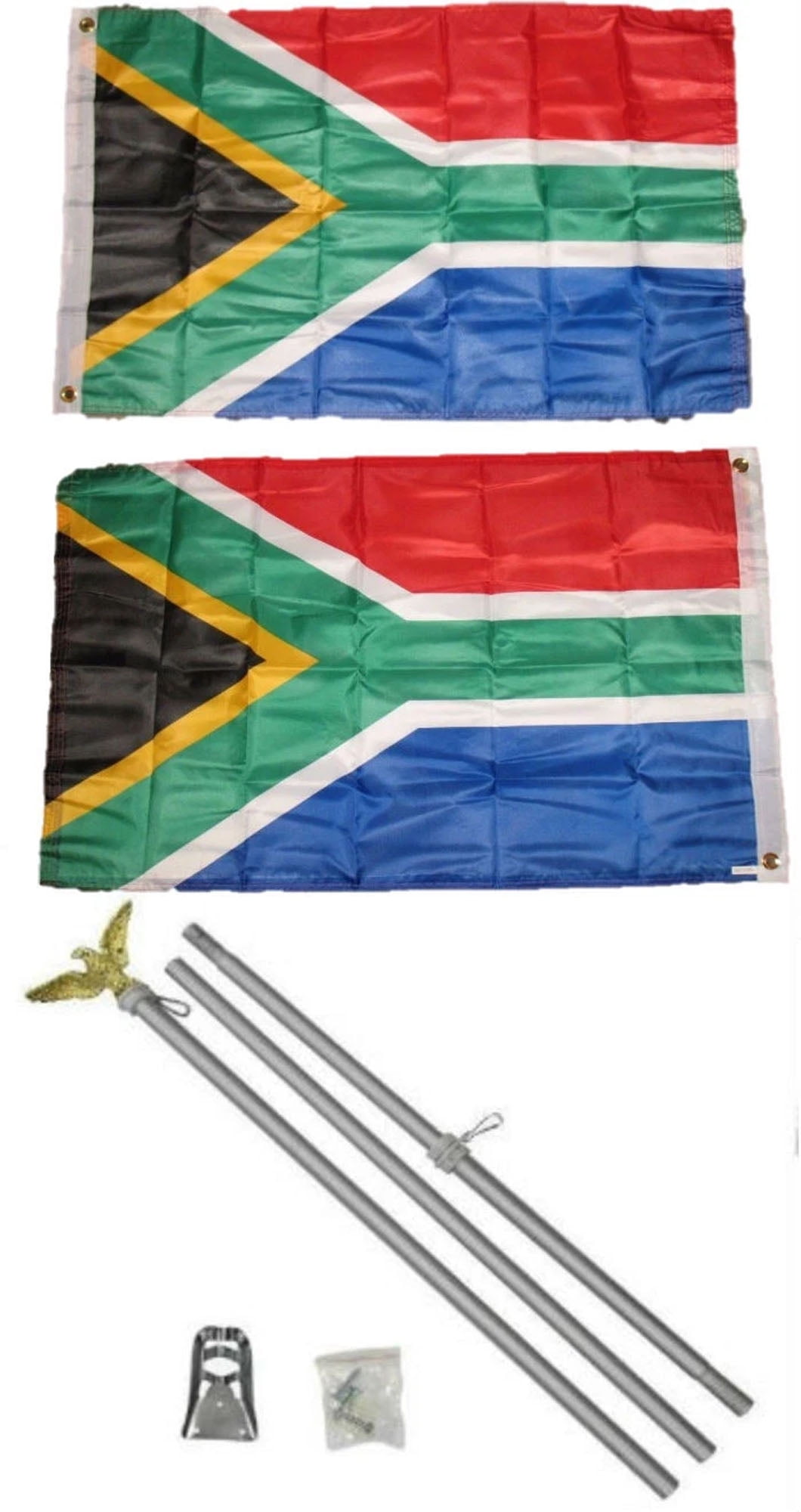 2x3 2'x3' South Africa African 2ply Flag Aluminum Pole Kit Set ...