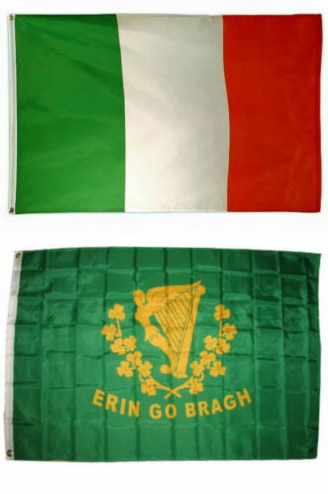 2x3 2'x3' Wholesale Combo Ireland Irish & Erin Go Bragh 2 Flags Flag ...