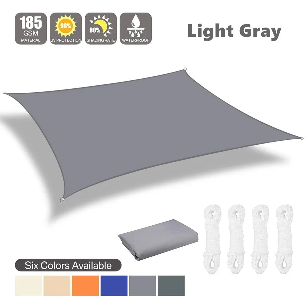 2x3/3x4/4x5/5x6M Sun Shade Sail Waterproof Outdoor Square Rectangle ...