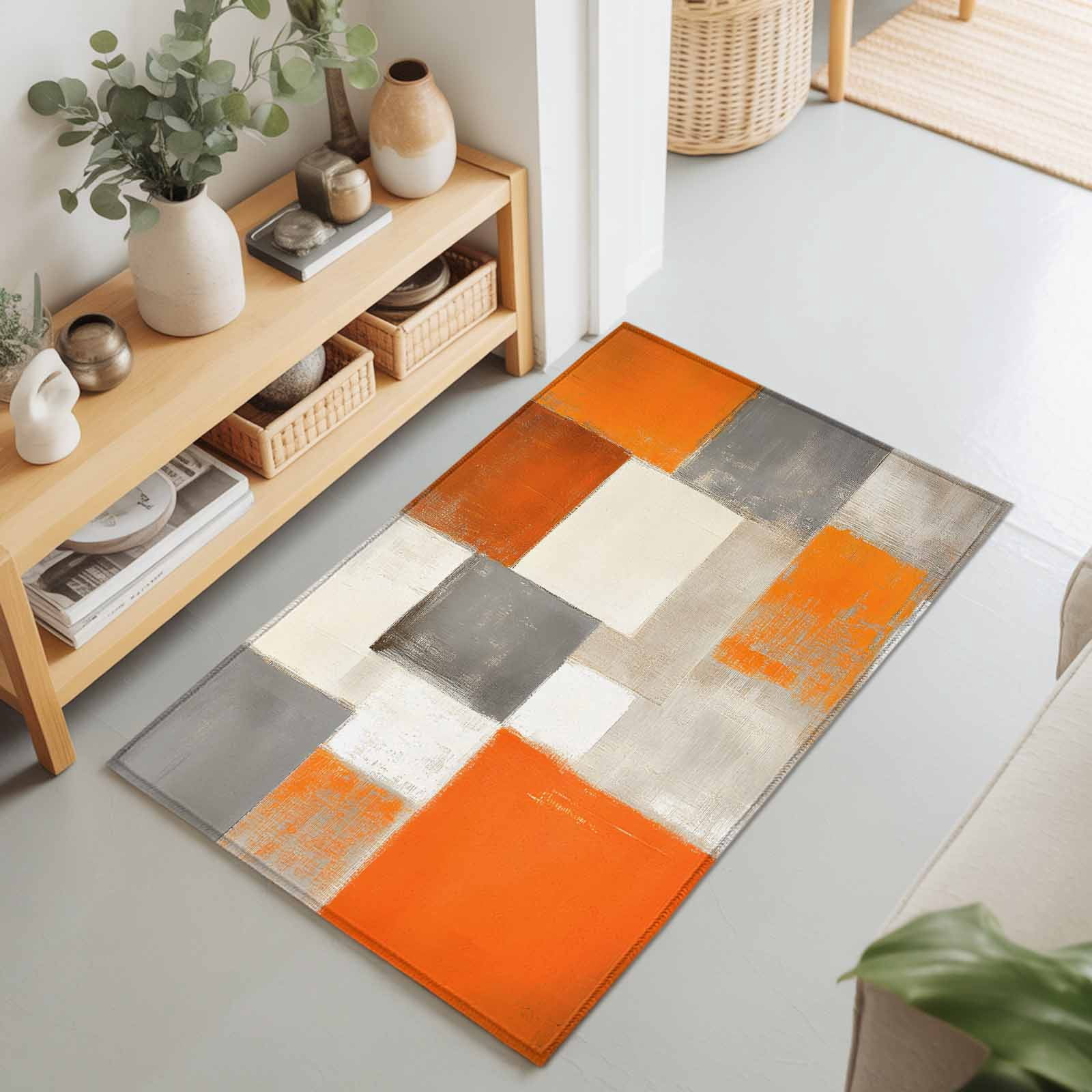 2x3 Abstract Painting Graffiti Art Lattice Small Area Rug for Entryway ...