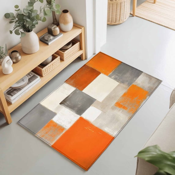 2x3 Abstract Painting Graffiti Art Lattice Small Area Rug for Entryway ...