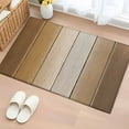 2x3 Door Mat Rug, Brown Ombre Non-Skid Rubber Backing Large Rectangle ...
