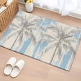 2x3 Door Mat Rug, Palm Tree Non-Skid Rubber Backing Large Rectangle ...