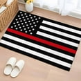 2x3 Door Mat Rug, Red American Flag Non-Skid Rubber Backing Large ...