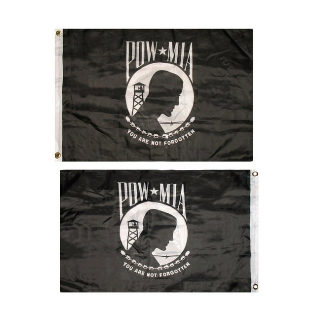 2x3 Embroidered POW MIA POWMIA Double Sided 300D Nylon Flag 2'x3 ...