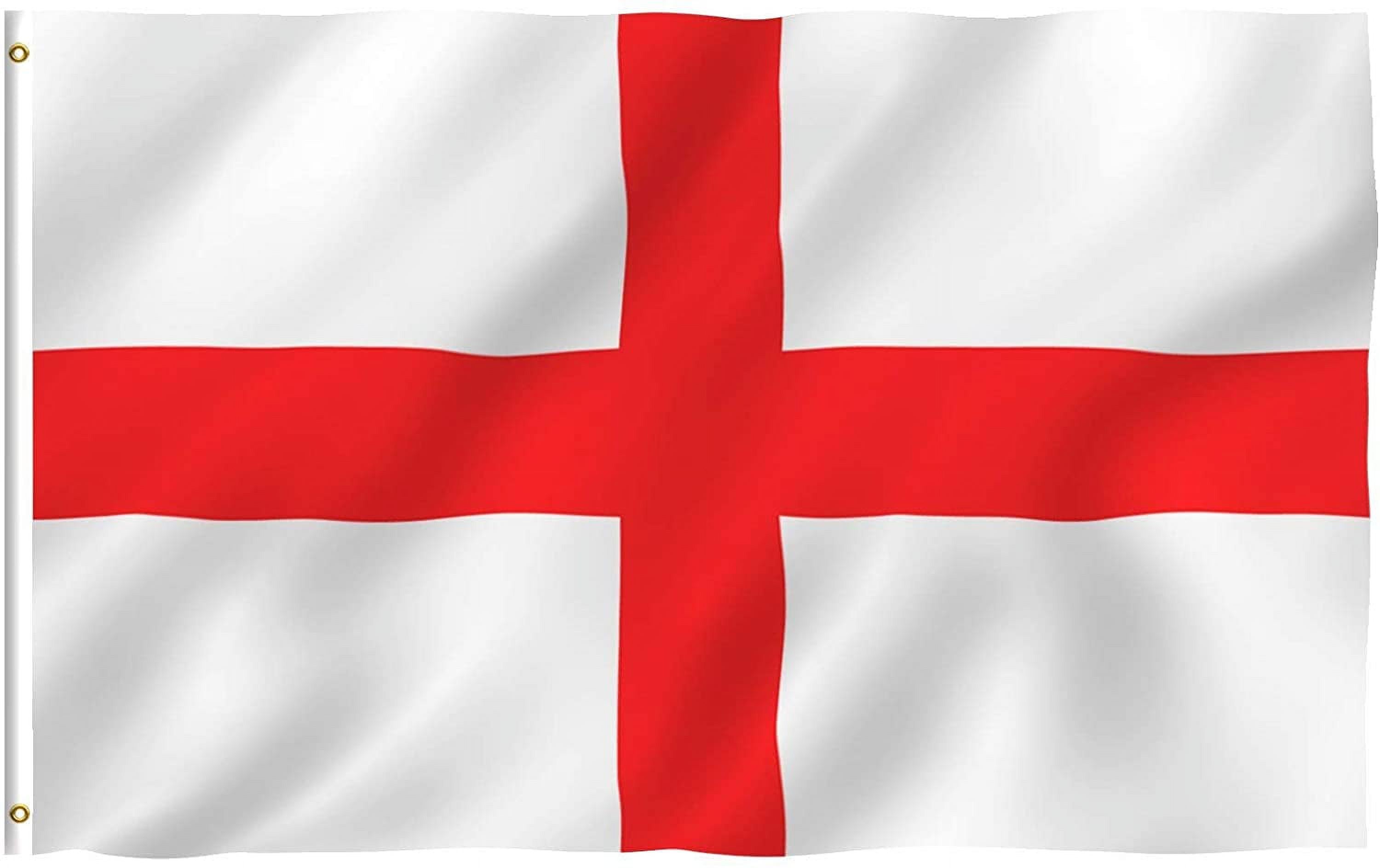 2x3 FT England Flag - Vivid Color and Fade proof - Canvas Header and ...