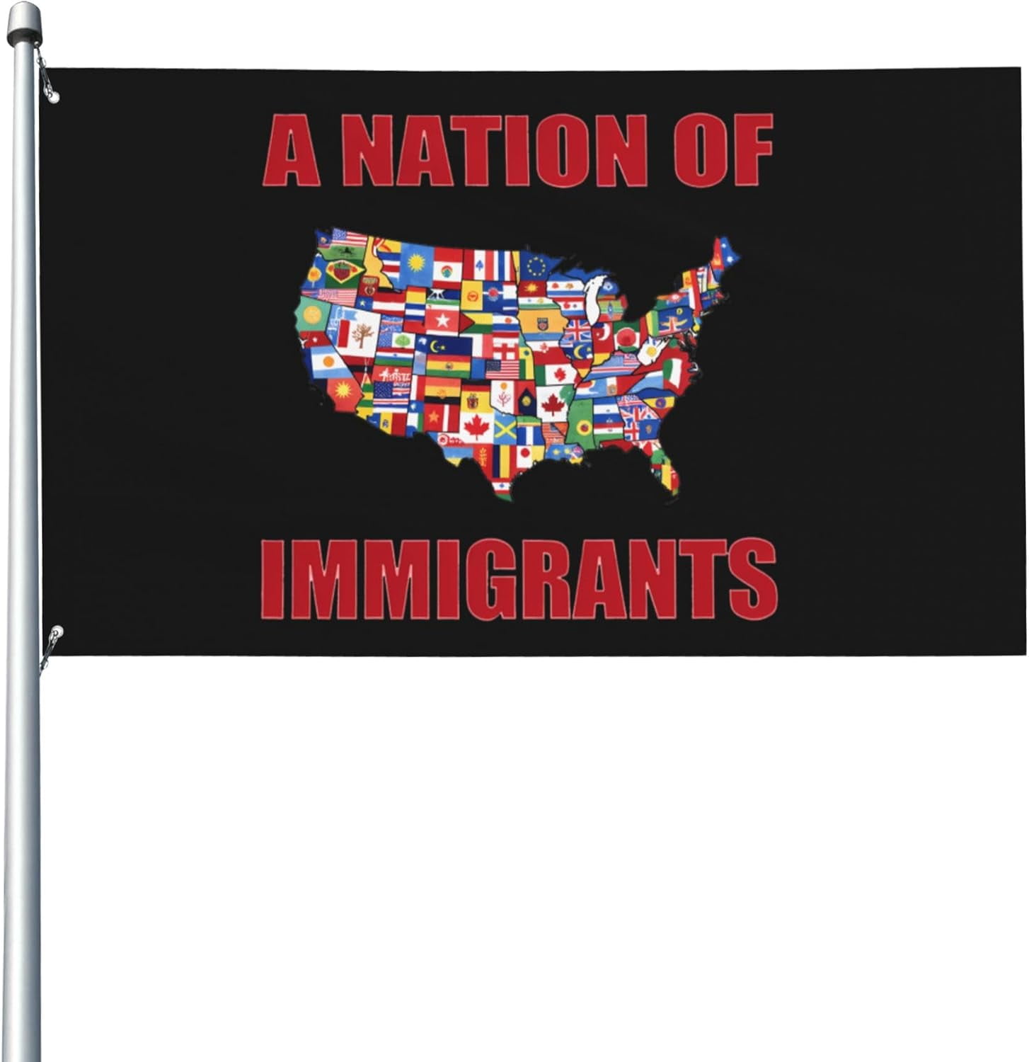 2x3 Feet A Nation of Immigrants Flag We Are All Immigrants Flags for ...