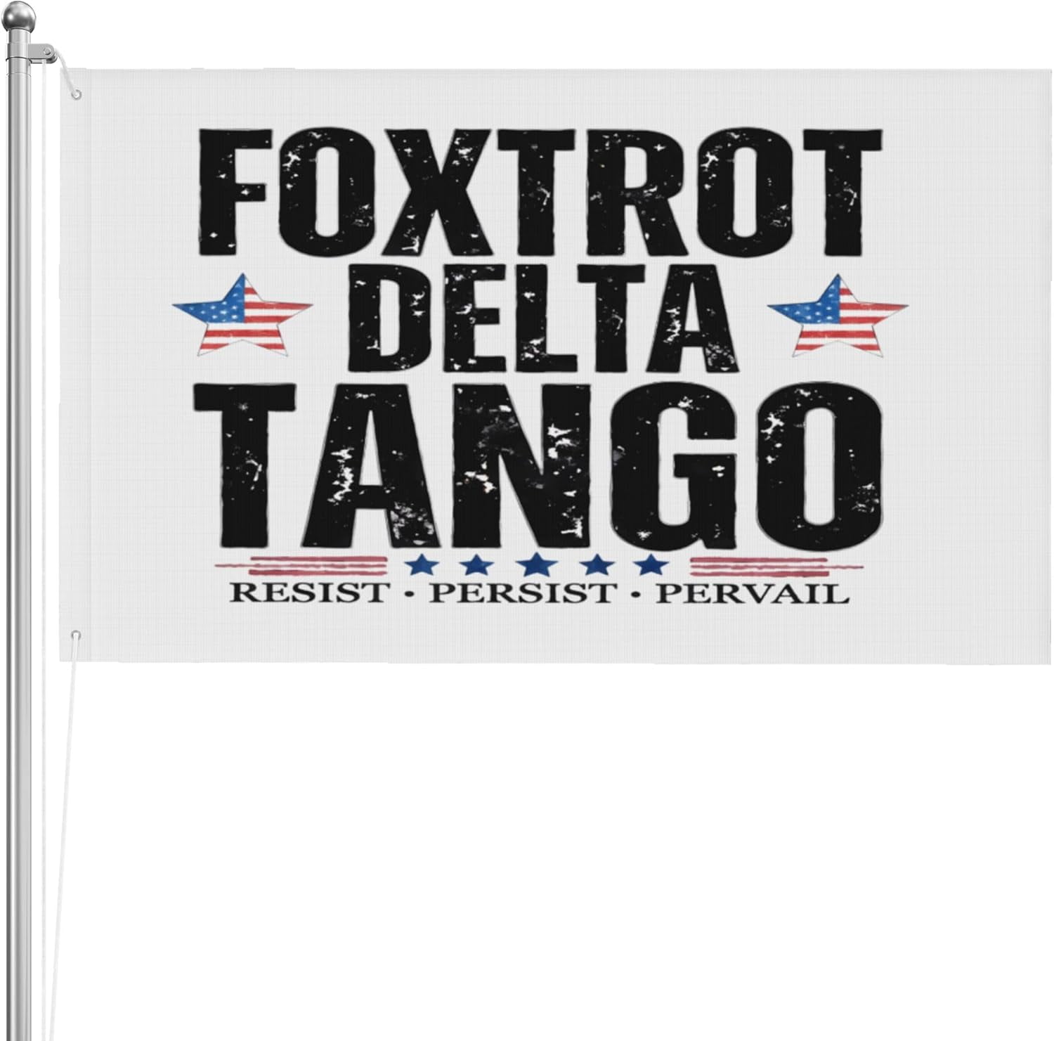 2x3 Feet Foxtrot Delta Tango FDT Flag Resist Persist Prevail Flags for ...