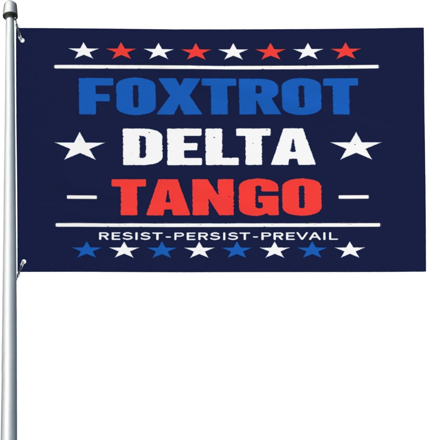 2x3 Feet Foxtrot Delta Tango FDT Flag Resist Persist Prevail Flags for ...