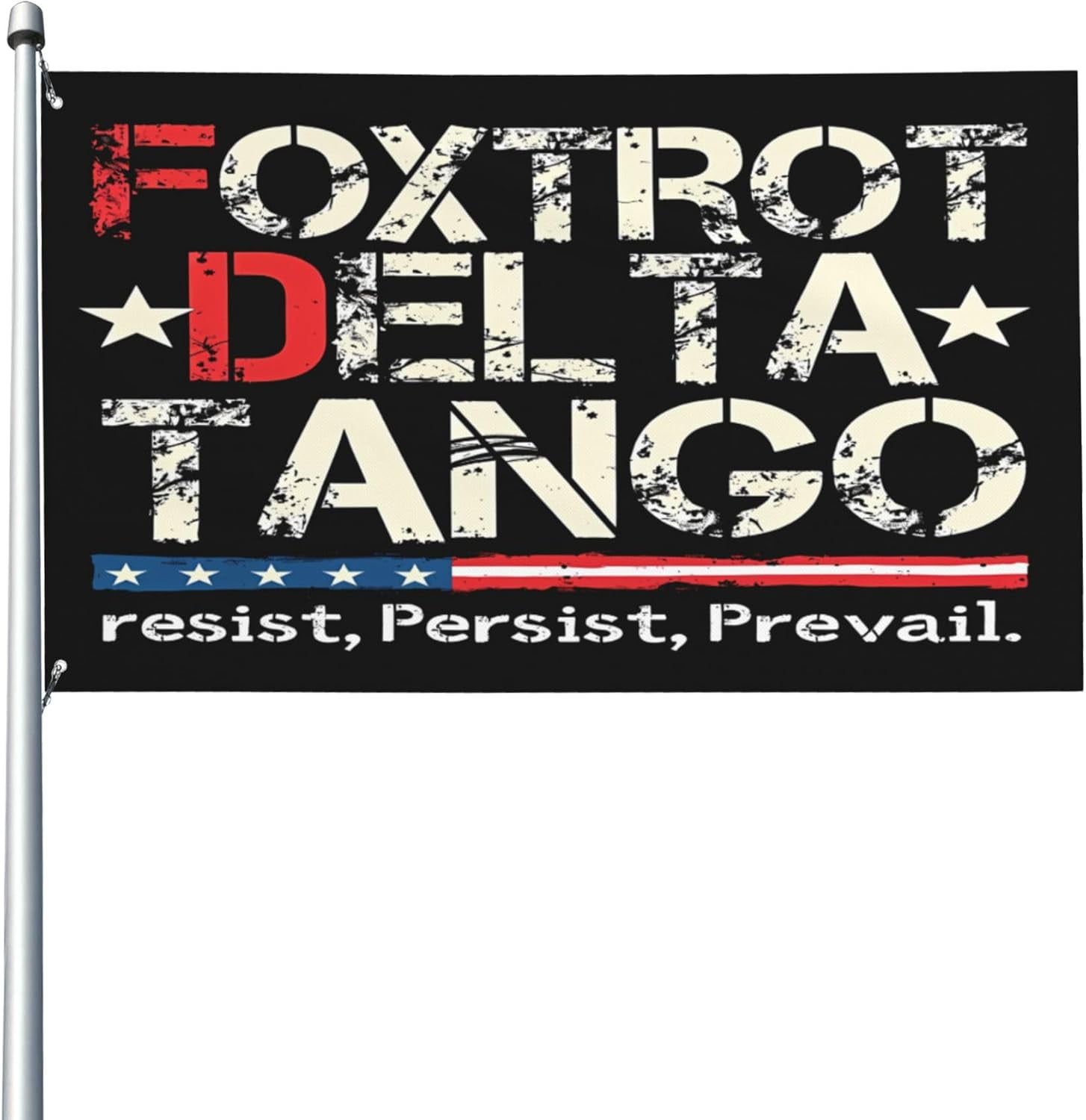 2x3 Feet Foxtrot Delta Tango FDT Flag Resist Persist Prevail Garden ...