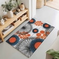 2x3 Ft Entryway Area Rug, Abstract Boho Kitchen Rug Runner Washable ...