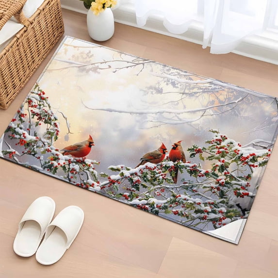 2x3 Ft Entryway Area Rug, Christmas Kitchen Rug Runner Washable Floor ...