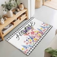 2x3 Ft Entryway Area Rug, Floral Pig Kitchen Rug Runner Washable Floor ...