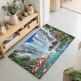 2x3 Ft Entryway Area Rug, Forest Scenery Kitchen Rug Runner Washable ...