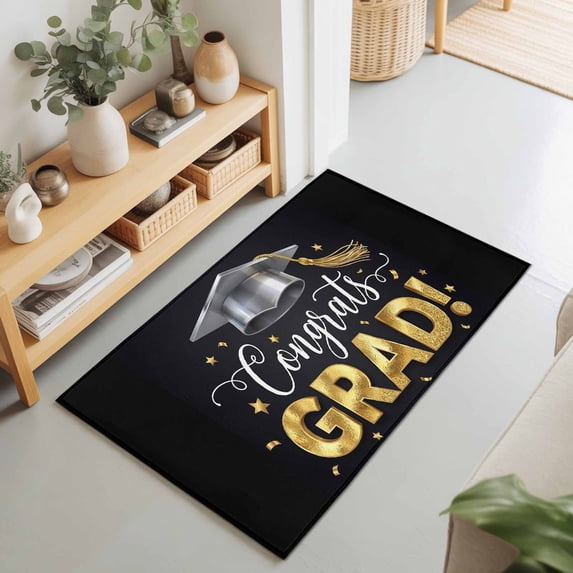 2x3 Ft Entryway Area Rug, Graduation Kitchen Rug Runner Washable Floor ...