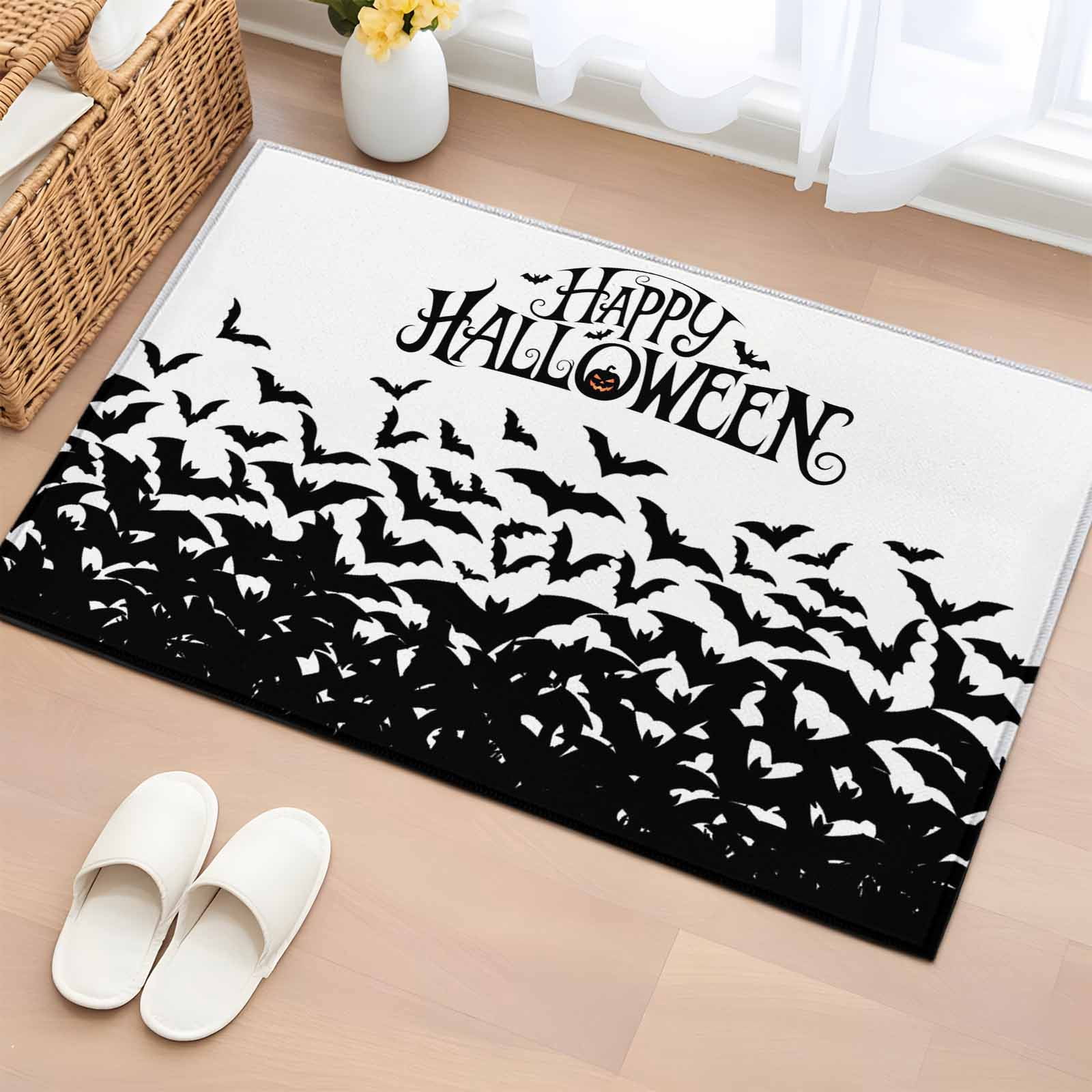 2x3 Ft Entryway Area Rug, Happy Halloween Kitchen Rug Runner Washable ...