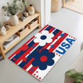 2x3 Ft Entryway Area Rug, Independence Day Kitchen Rug Runner Washable ...