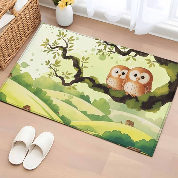 2x3 Ft Entryway Area Rug, Japanese Harmony Kitchen Rug Runner Washable ...