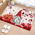 2x3 Ft Entryway Area Rug, Red Valentine's Day Kitchen Rug Runner ...