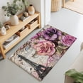 2x3 Ft Entryway Area Rug, Retro Country Floral Kitchen Rug Runner ...