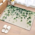 2x3 Ft Entryway Area Rug, Rustic Green Leaves Kitchen Rug Runner ...