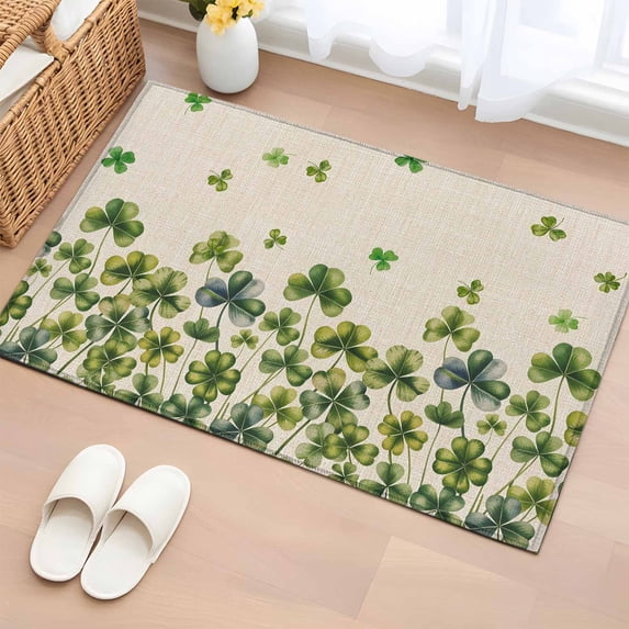 2x3 Ft Entryway Area Rug, St. Patrick's Day Kitchen Rug Runner Washable ...