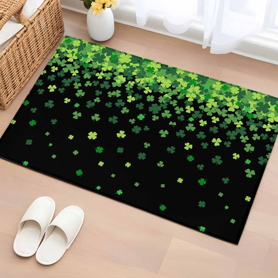 2x3 Ft Entryway Area Rug, St. Patrick's Day Kitchen Rug Runner Washable ...