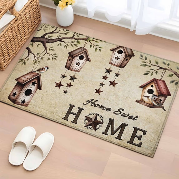 2x3 Ft Entryway Area Rug, Sweet Home Kitchen Rug Runner Washable Floor ...