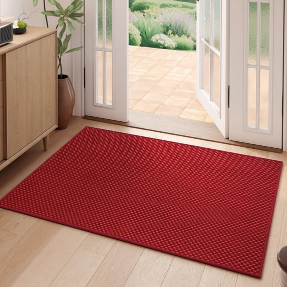 2x3 Ft Indoor Door Mat Entryway Rug Non Slip Boho Woven Washable Small ...
