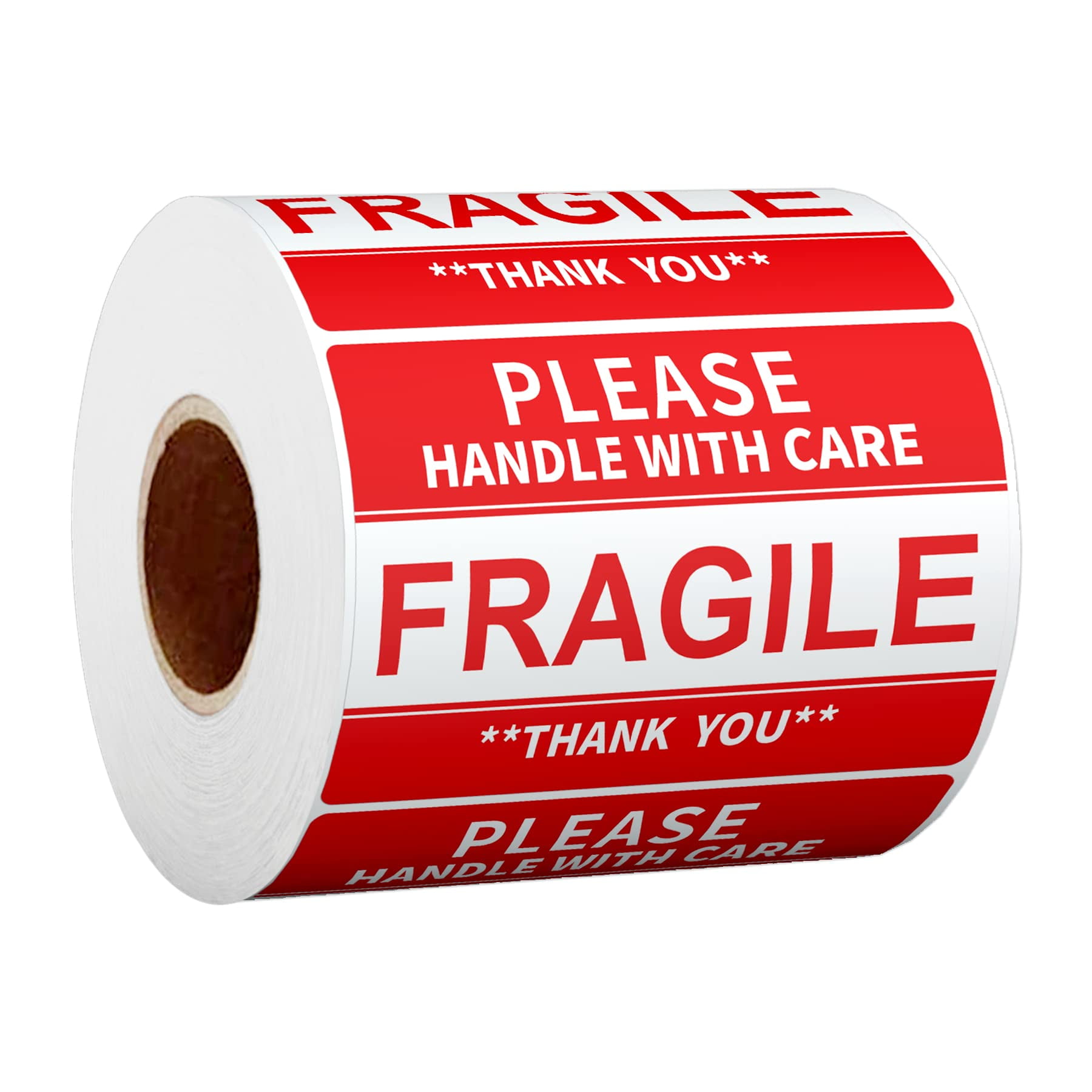 2x3 Inch Fragile Shipping Labels, High Visibility Handle with Care ...