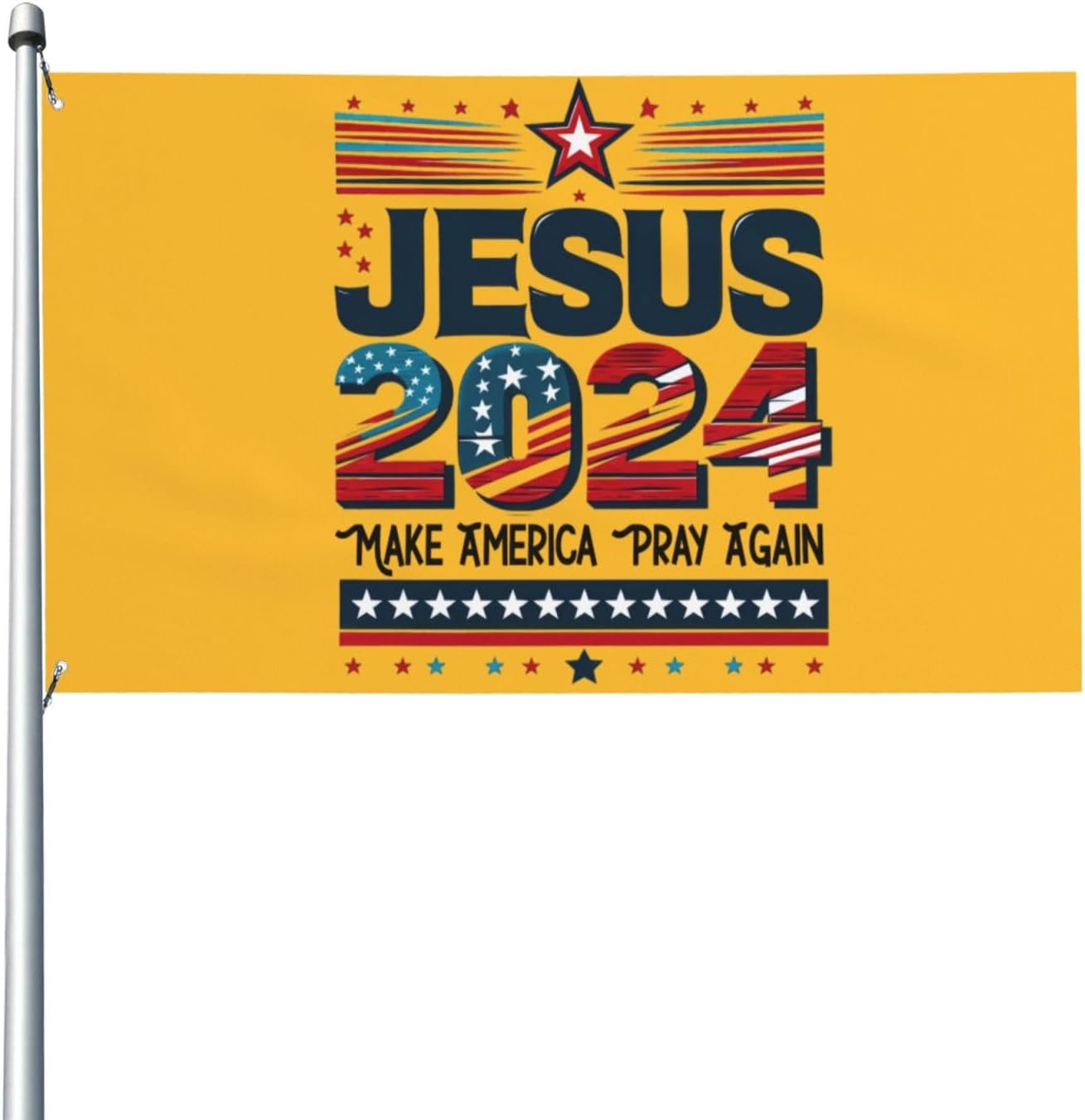 2x3 Jesus 2024 Flag Jesus For President 2024 Outdoor Flag Jesus 2024 ...