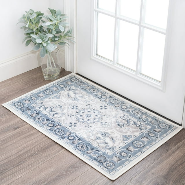 2x3 Blue Area Rug - Oriental Scatter Rug for Entryway - Walmart.com