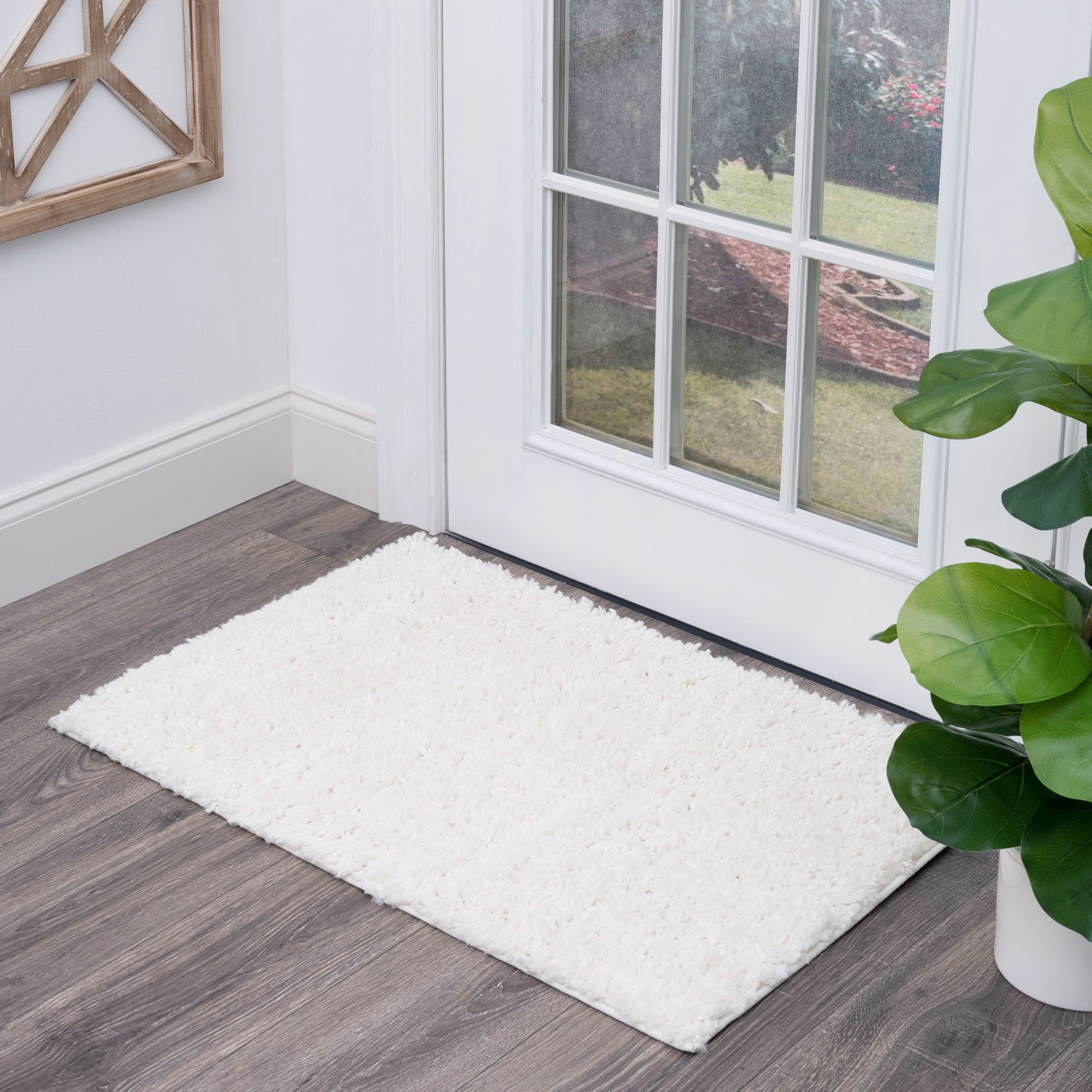 Machine Made in Turkey - White Small Area Rug - Walmart.com